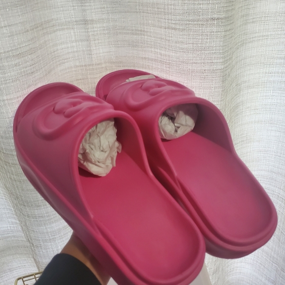 Shoes | Brand New Supercute Pink Pool Slides Summer Sandals | Poshmark
